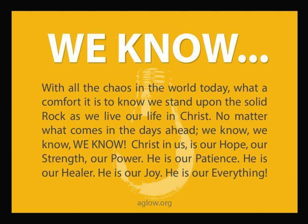 We Know Cards - Aglow Store